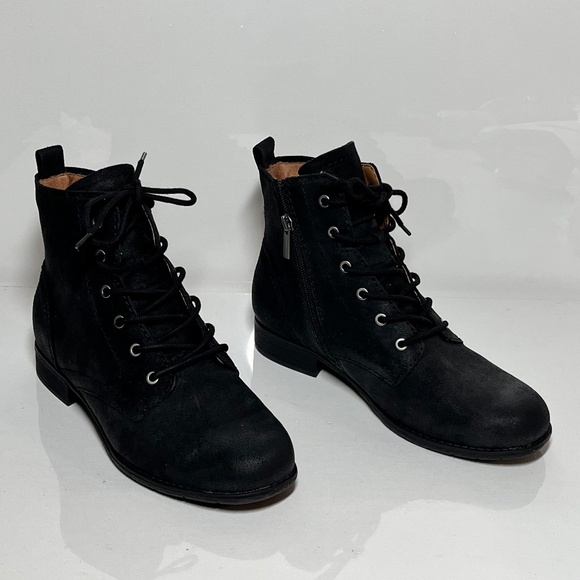 Earth | Shoes | Earth Janel Leather Laceup Ankle Boots | Poshmark